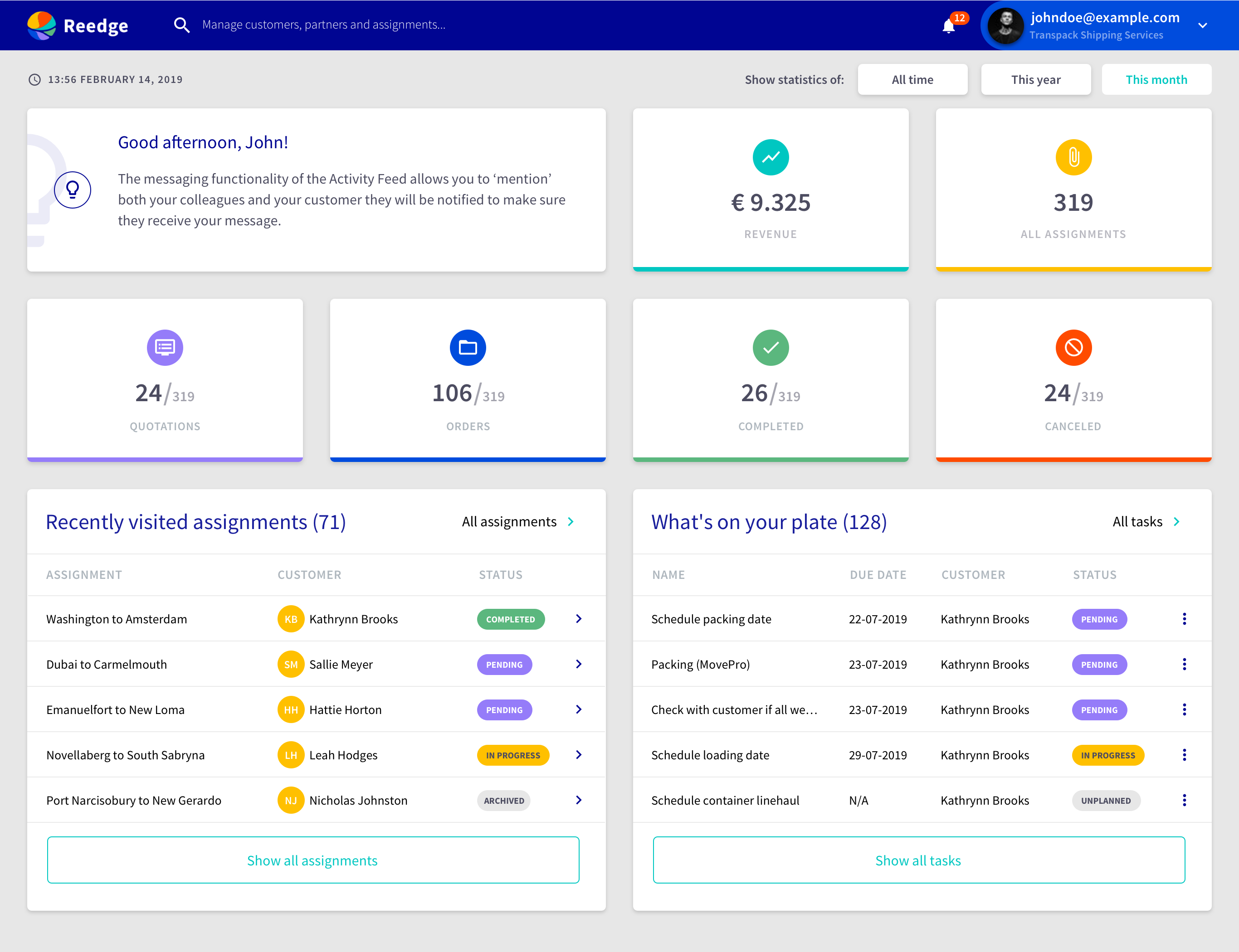 Move management system | Reedge - Moving to every degree